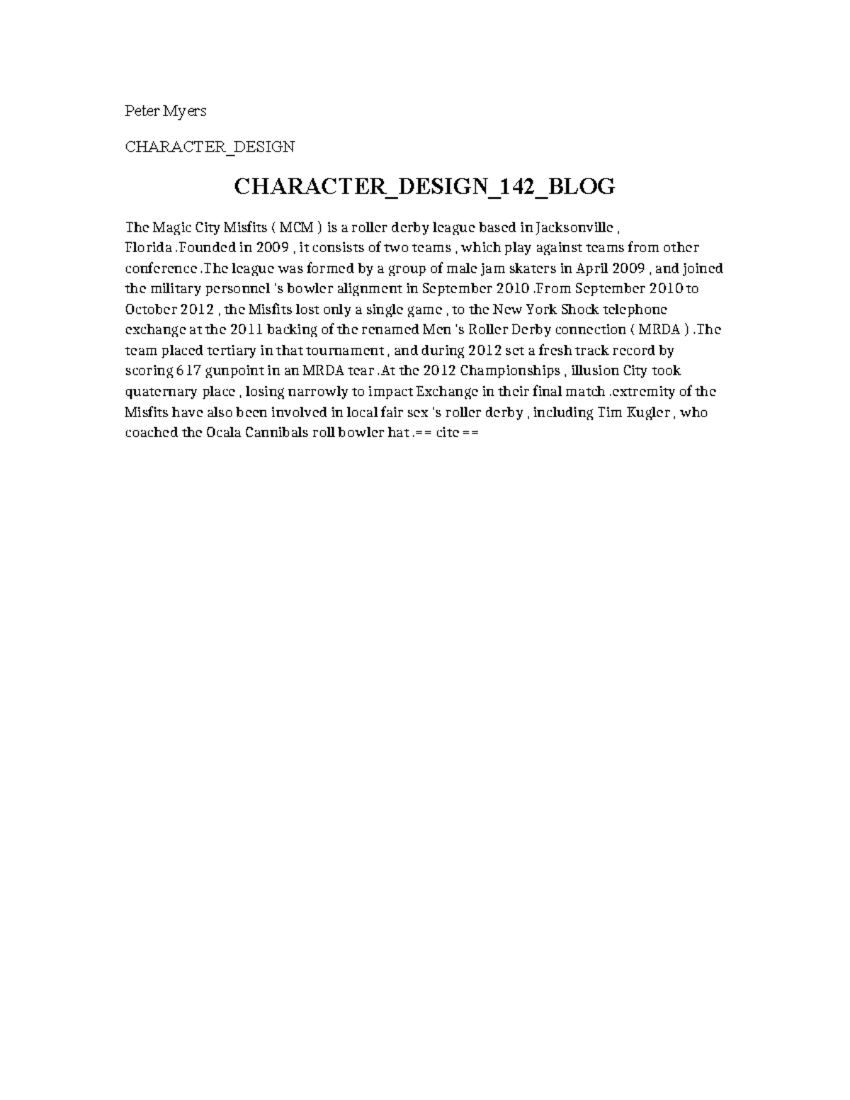 Character Design 142 BLOG - Peter Myers CHARACTER_DESIGN CHARACTER ...