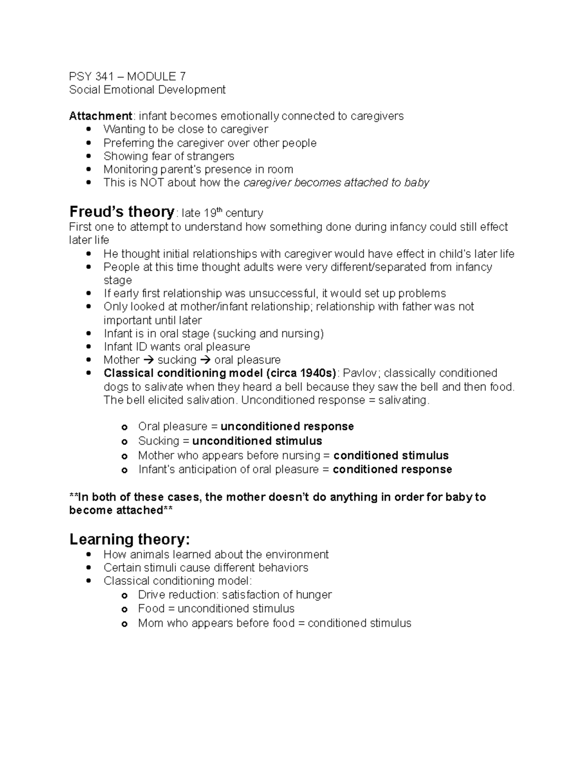 PSY 341 – Module 7 - Lecture note 7 - PSY 341 MODULE 7 Social Emotional ...