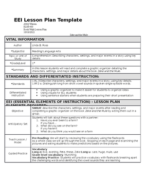 SPD-200 Topic 1 Assignment - IDEA and the IEP Process Abigail Watson ...