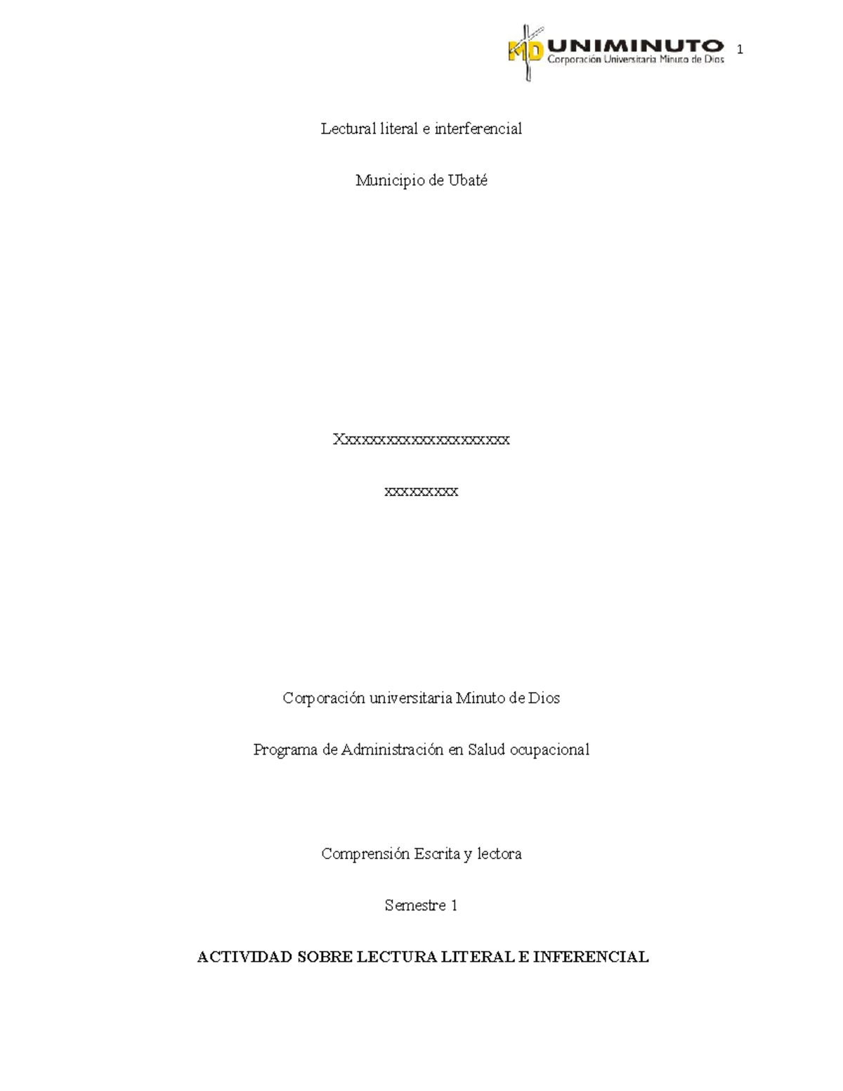 Semana 2 Comprension - Comunicación escrita y procesos lectores ...