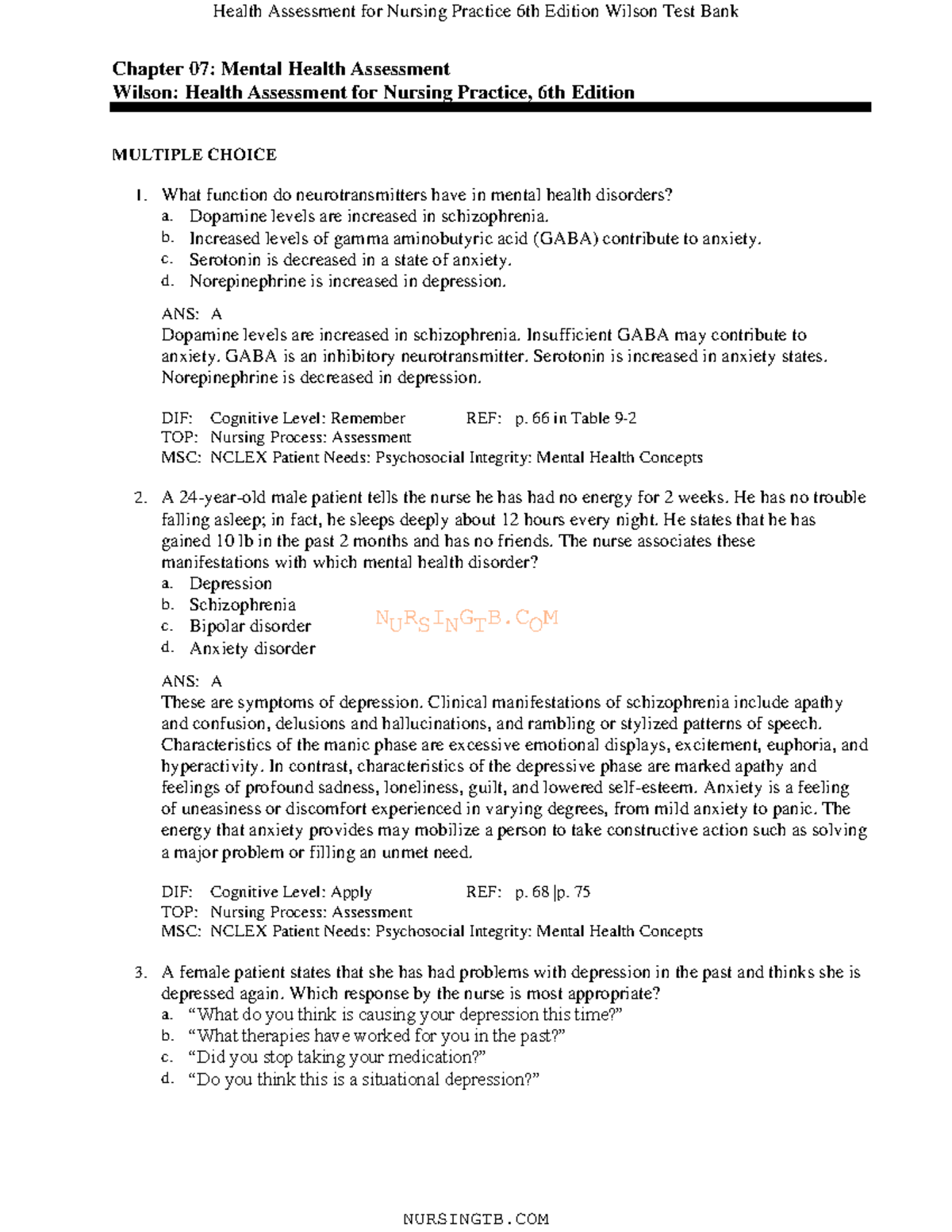 9780323377768 07 Nursing NURSINGTB Chapter 07 Mental Health 9780323377768-07-nursing-nursingtb-chapter-07-mental-health