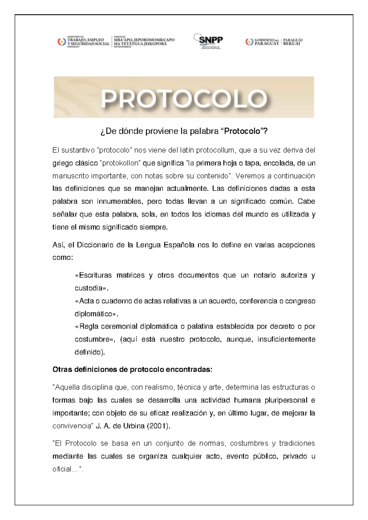 Protocolo Empresarial - ¿De dónde proviene la palabra “Protocolo”? El ...