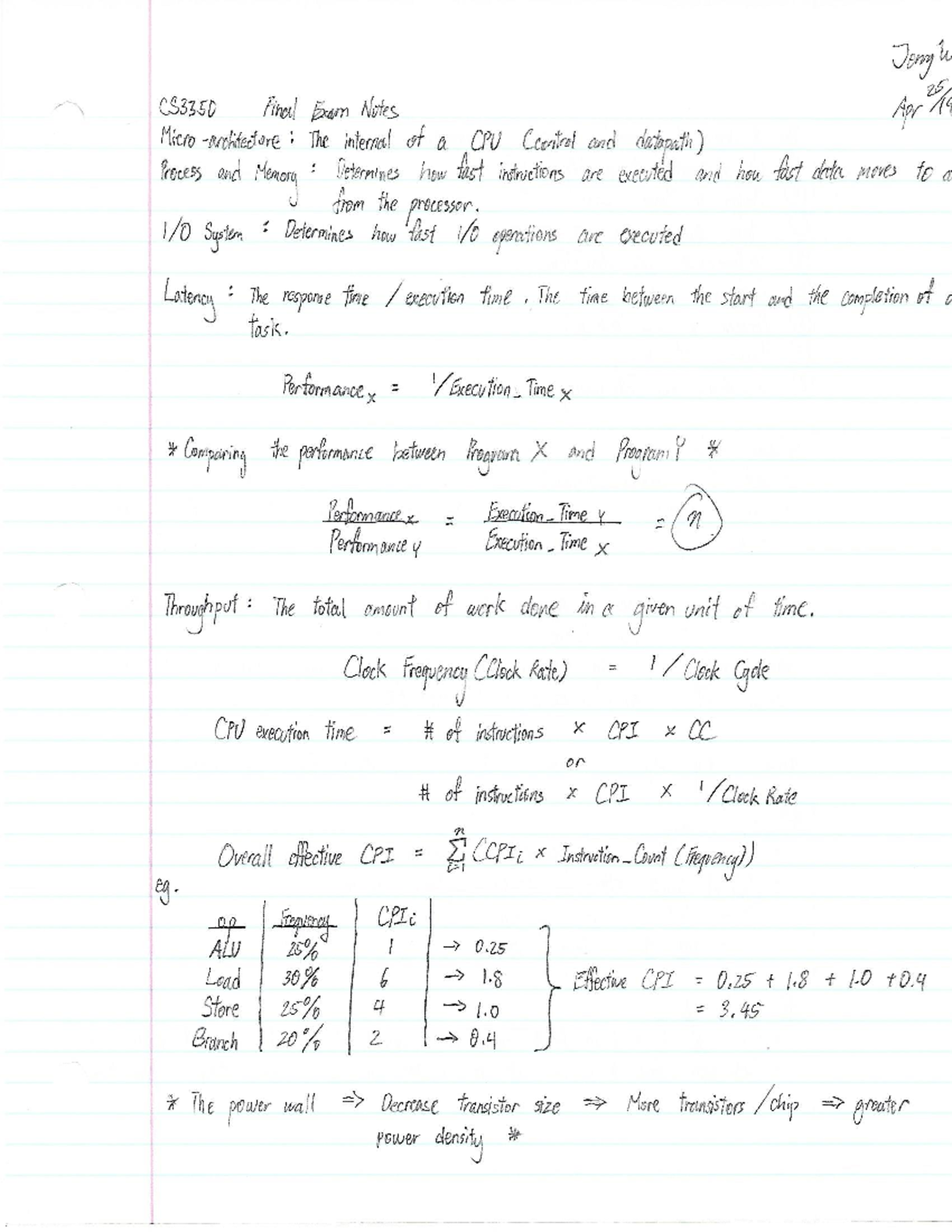 3350 - Final Notes - CS3350b - Studocu