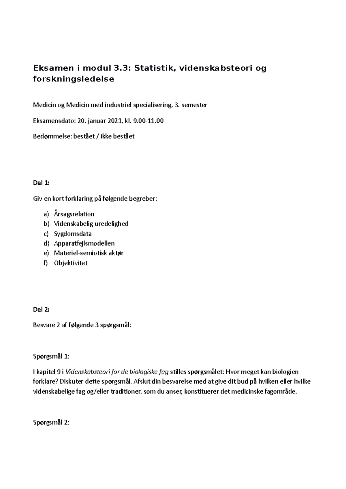 Modul 3.3 Ordinær eksamen - Eksamen i modul 3: Statistik ...