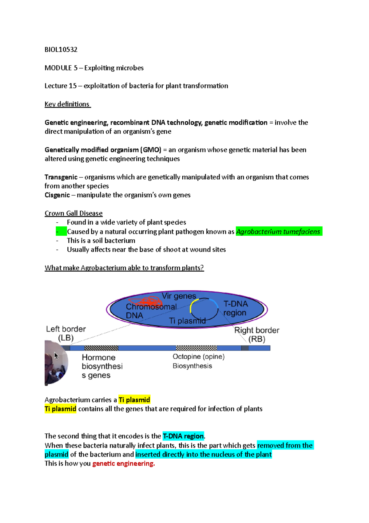 Module 5 - Lecture 15 - BIOL MODULE 5 – Exploiting microbes Lecture 15 ...