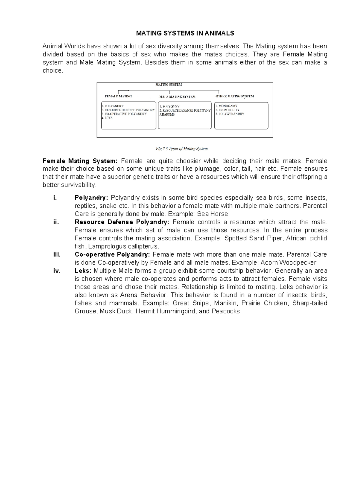 Mating systems in animals - MATING SYSTEMS IN ANIMALS Animal Worlds ...