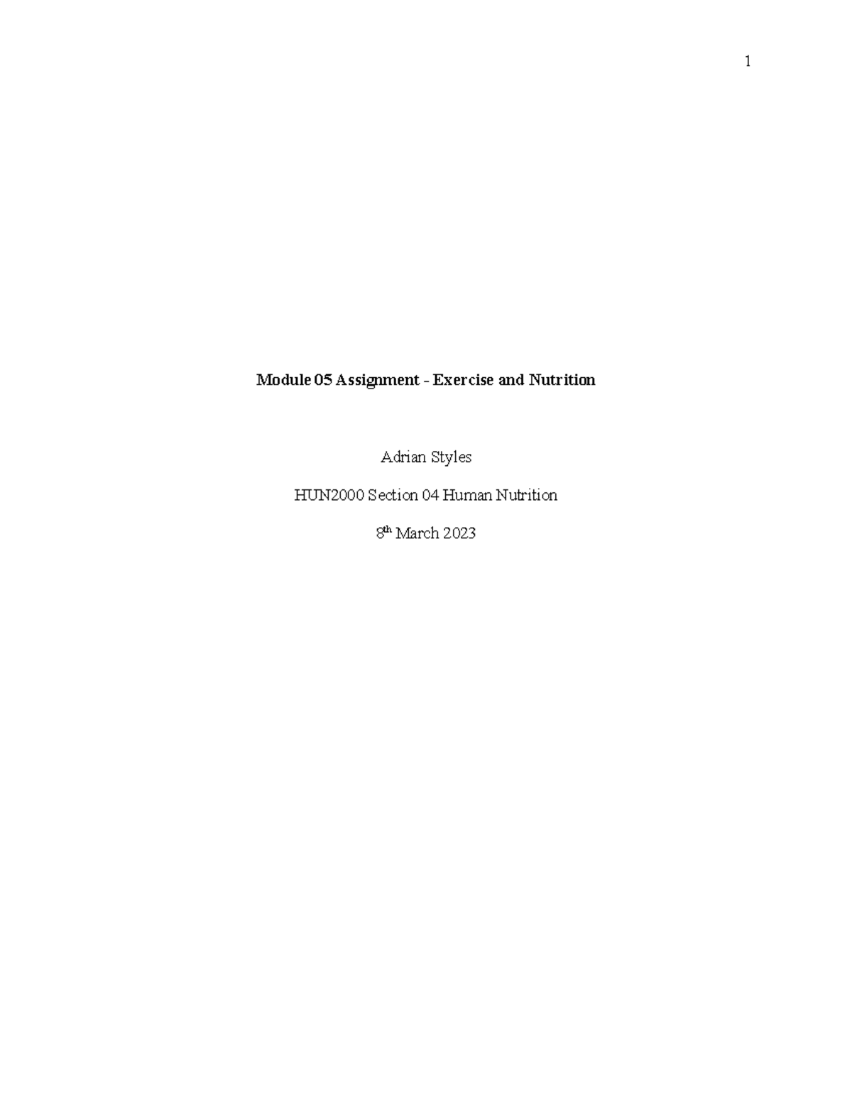 AStyles Module+05+Assessment 030823 - Module 05 Assignment - Exercise ...