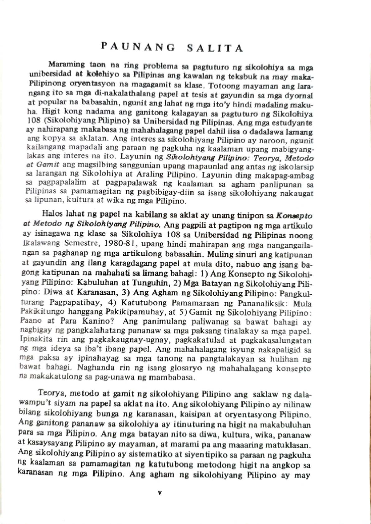 Panimula PAGE 38 1 - Filipino Psychology - PAUNANG SALITA Maraming taon ...
