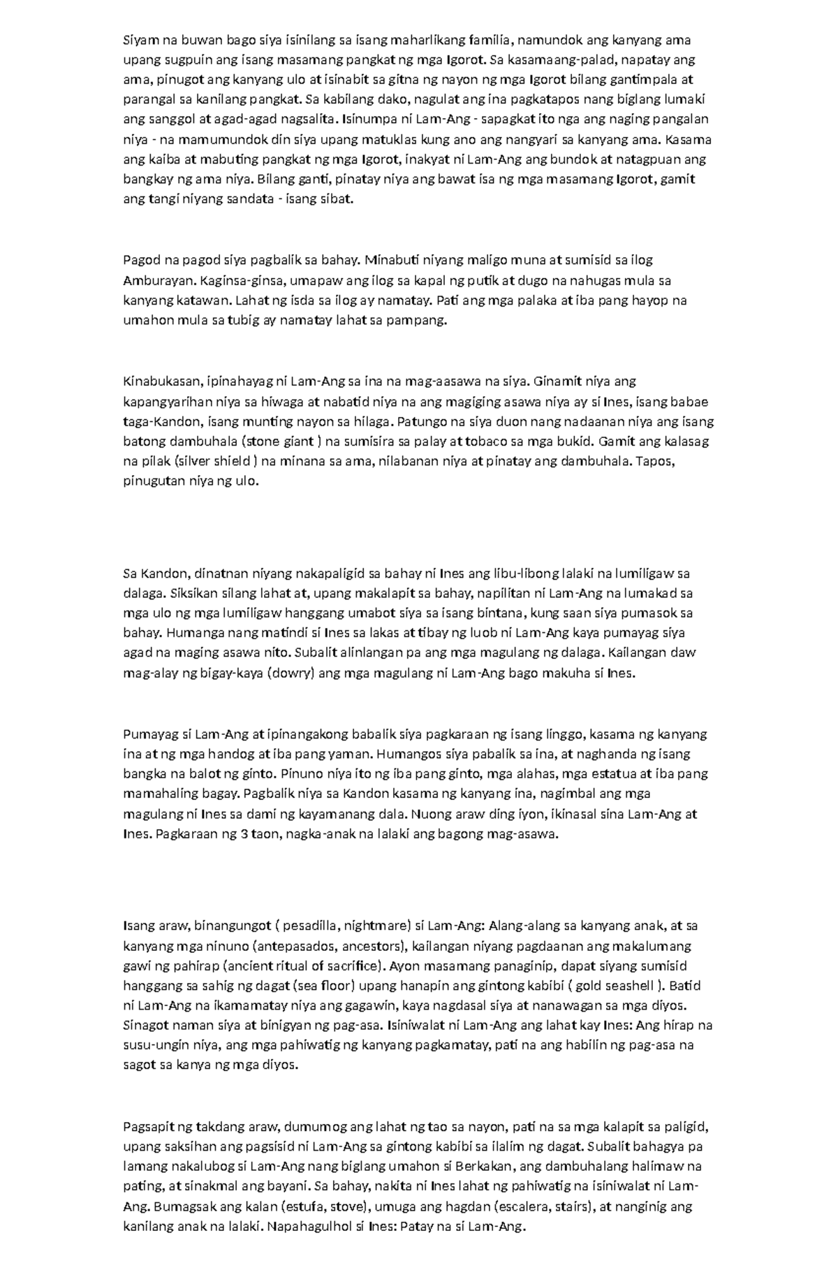 Biag ni lam ang - THIS WILL GIVE YOU INSIGHTS - Siyam na buwan bago ...