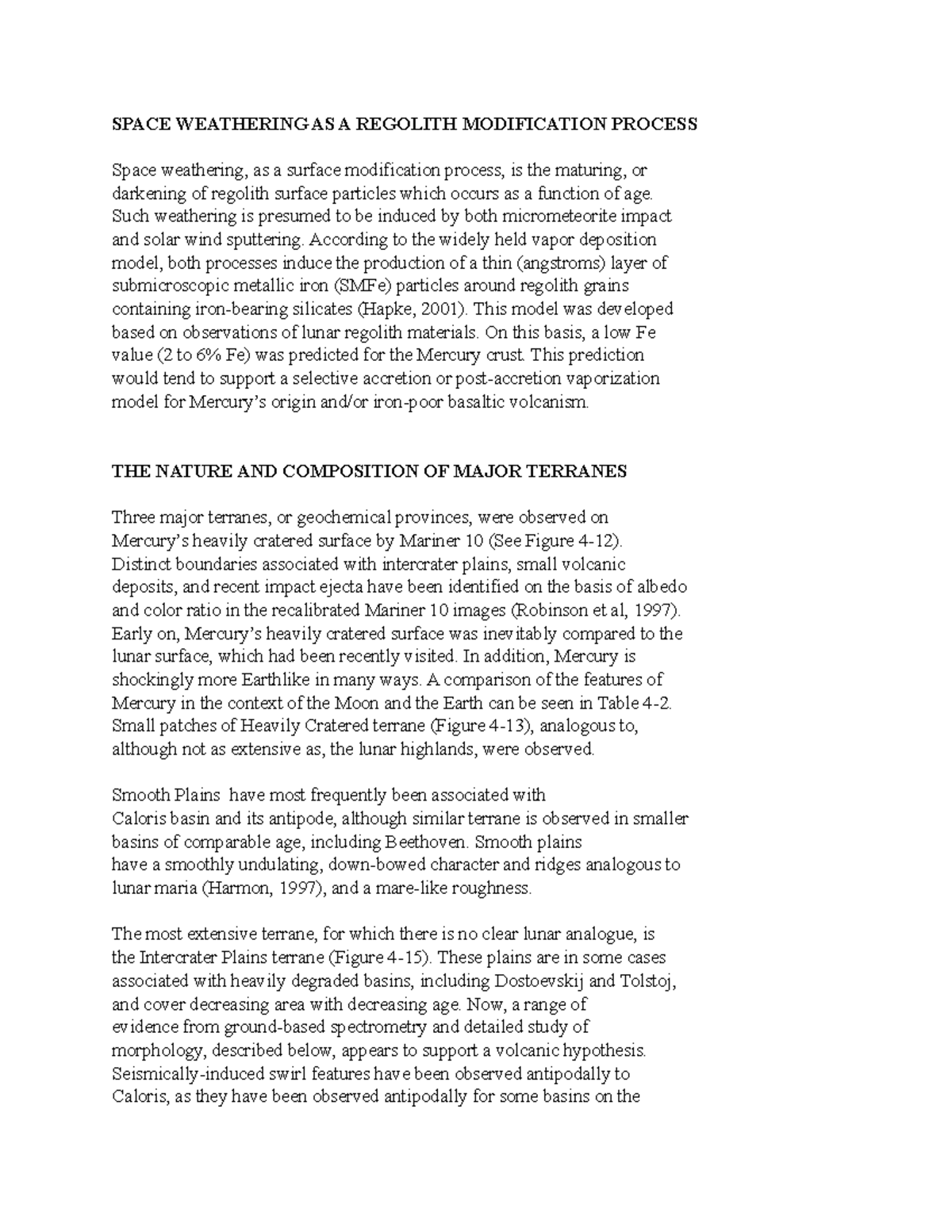 Space Weathering AS A Regolith Modification Process - SPACE WEATHERING ...