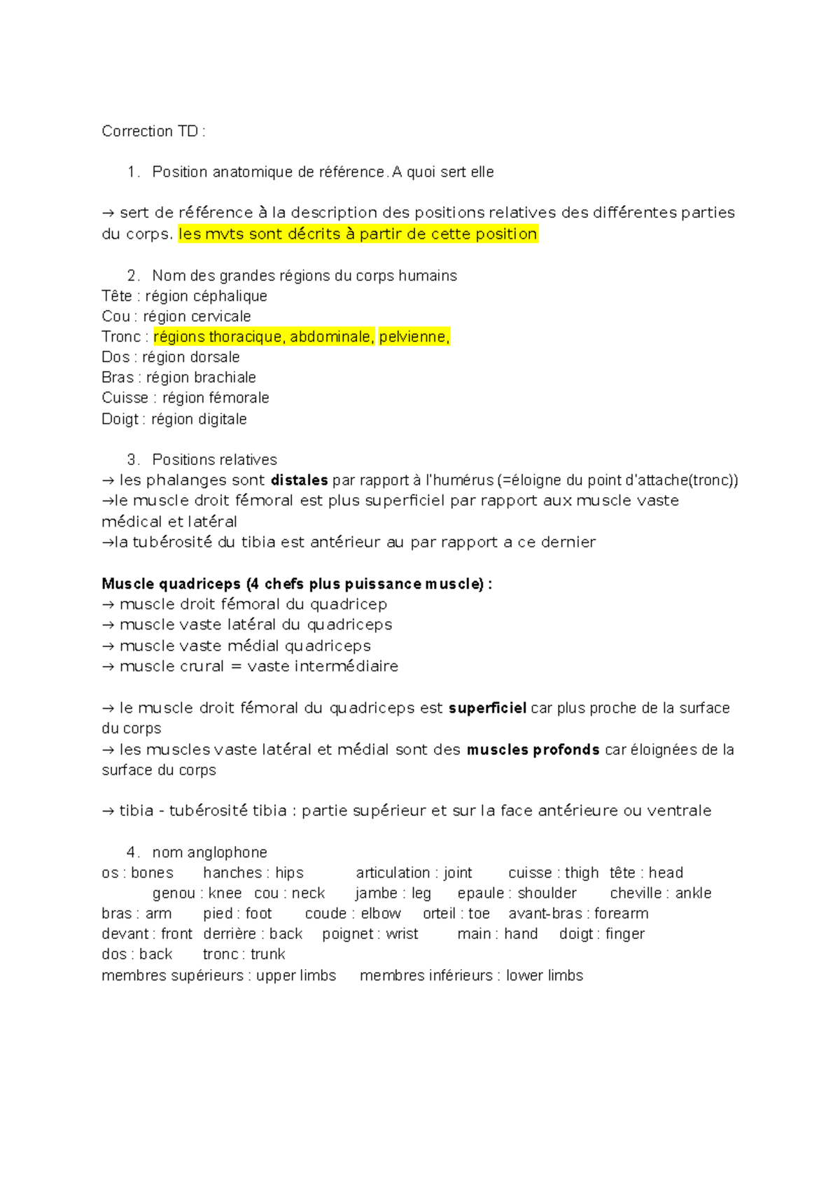 TD1 - knsx - Correction TD : Position anatomique de référence. A quoi ...