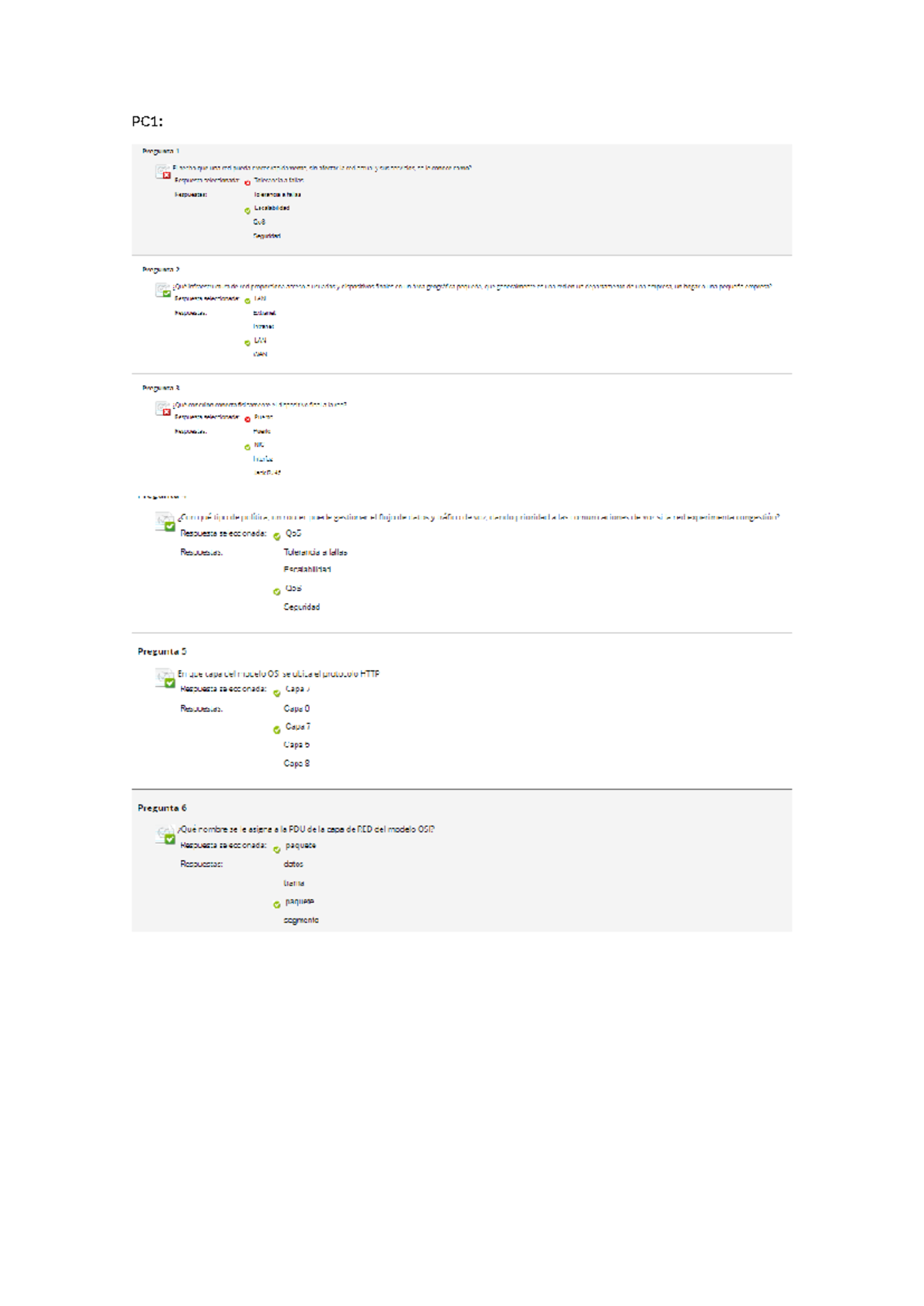PC1-EP-PC2 - Examen Parcial, Pc1 y PC2 - Redes y comunicaciones de datos - PC1: PC2: - Studocu