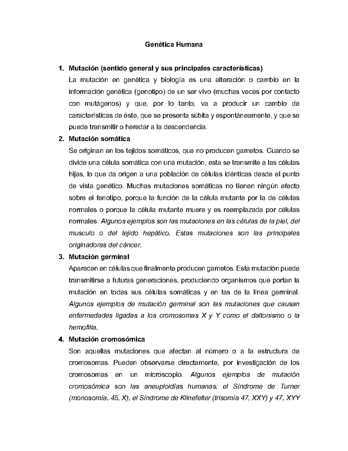 Mutaciones y ejemplos - Repaso sobre los tipos de mutación genética ...