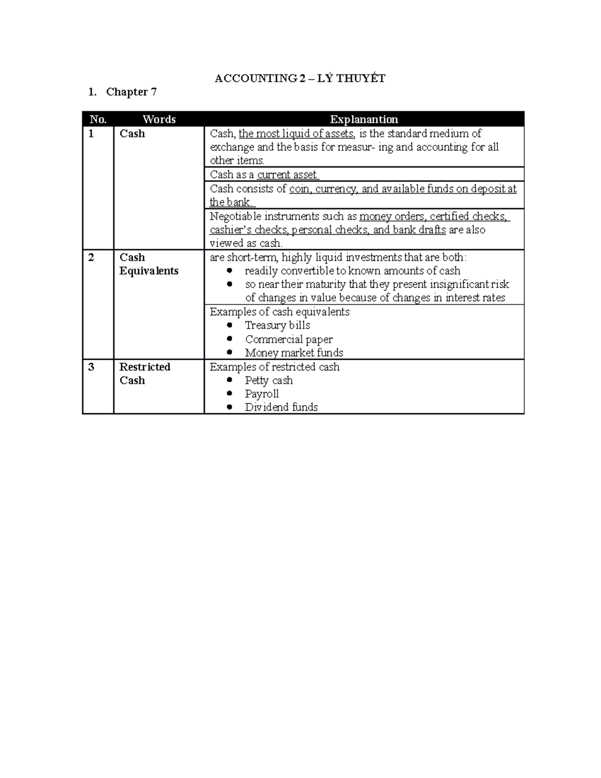 Accounting 2 - Notes - Accounting Principles - NEU - Studocu