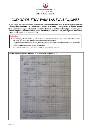 Matematica Basica - MA420 - UPC - Studocu