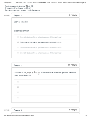 Escenario 6 Métodos Numéricos - Actividad de puntos evaluables - Escenario 6 Fecha de entrega 23 ...