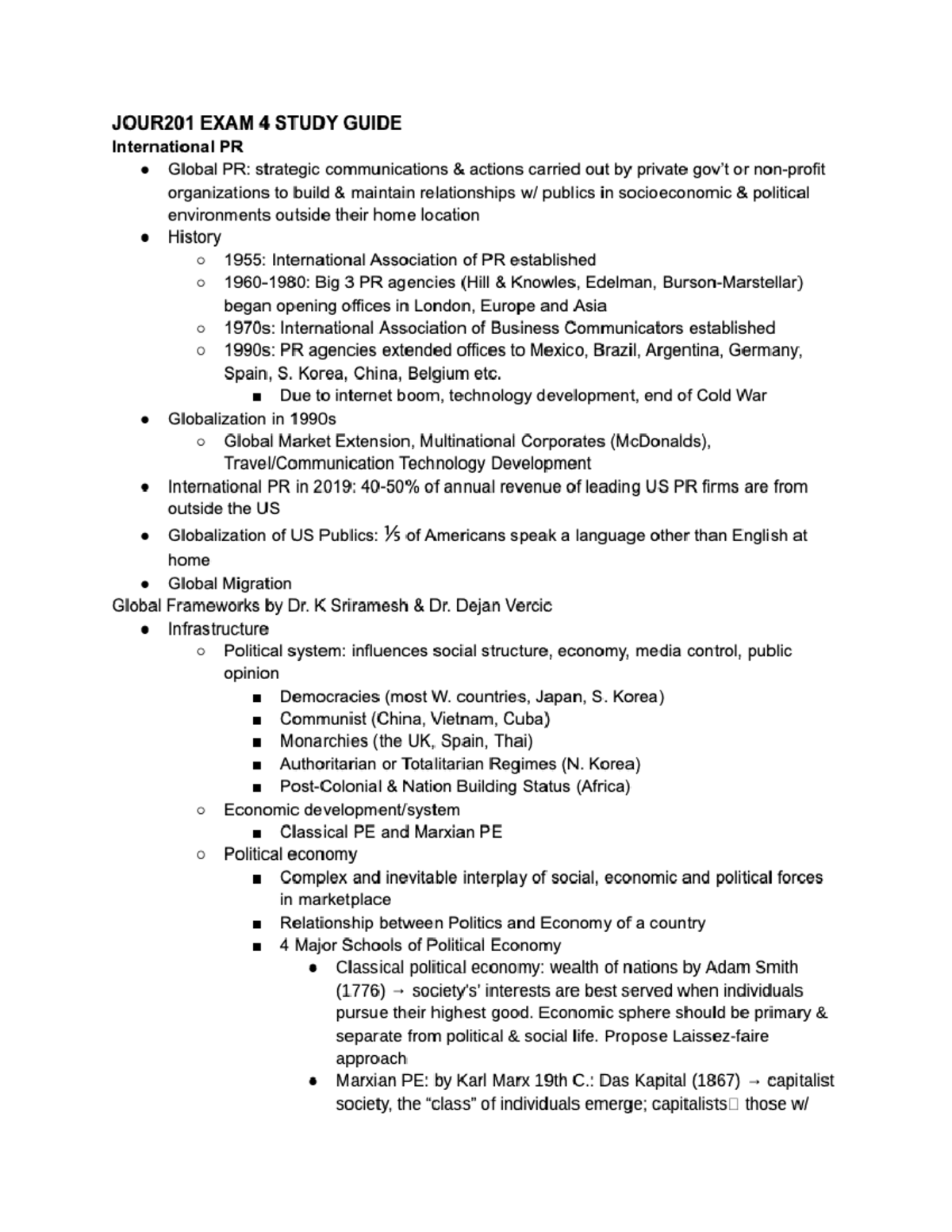JOUR201 Final Study Guide.docx - Google Docs - Covert & implicit ...