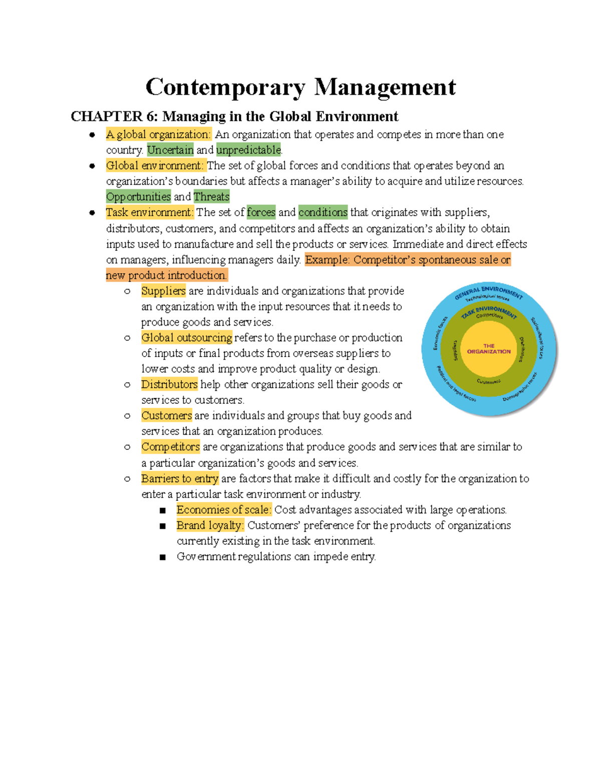 Contemporary Management CH 6 - Contemporary Management CHAPTER 6 ...