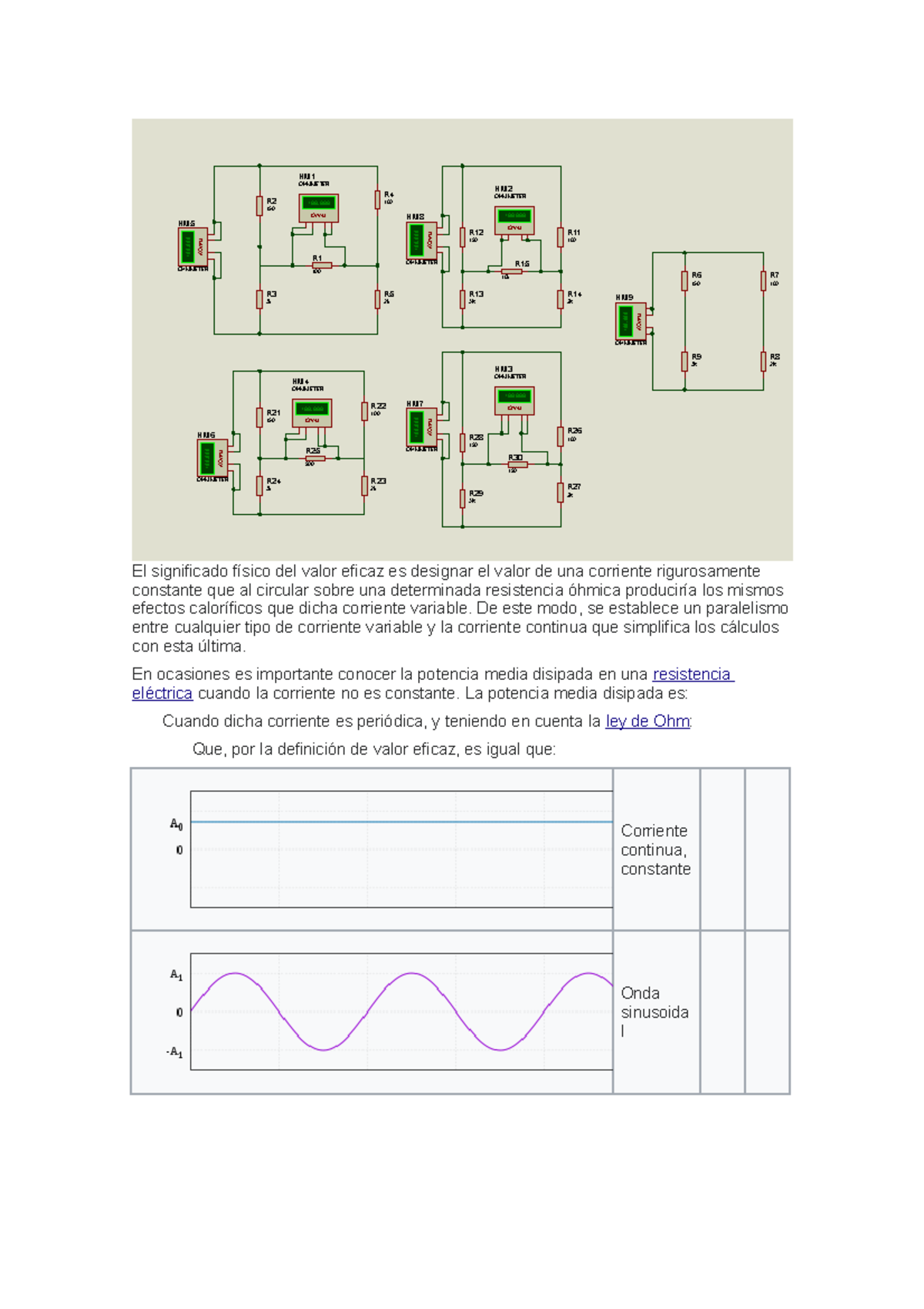 practica dirigida - R 100 R2 150 R33k R4 100 R52k R6 150 R7 100 R93K ...