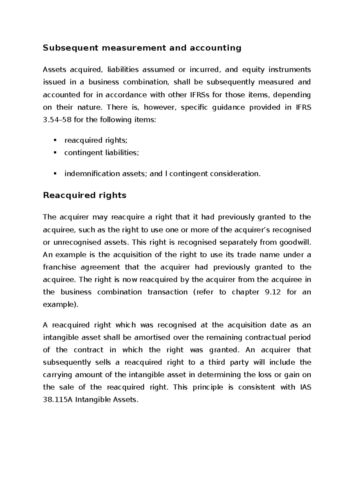 Week 12; Subsequent measurement and accounting - Subsequent measurement ...
