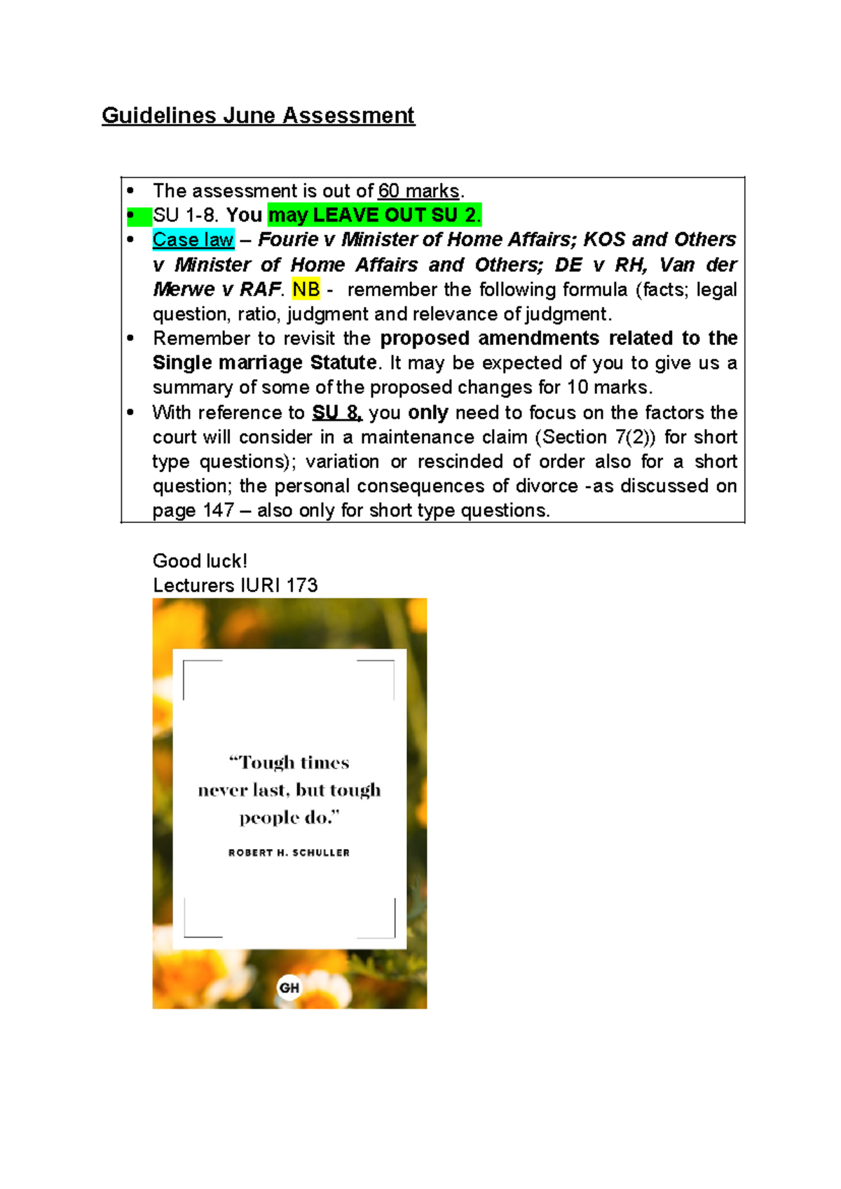 Guidelines June Assessment 2023 - Guidelines June Assessment The ...