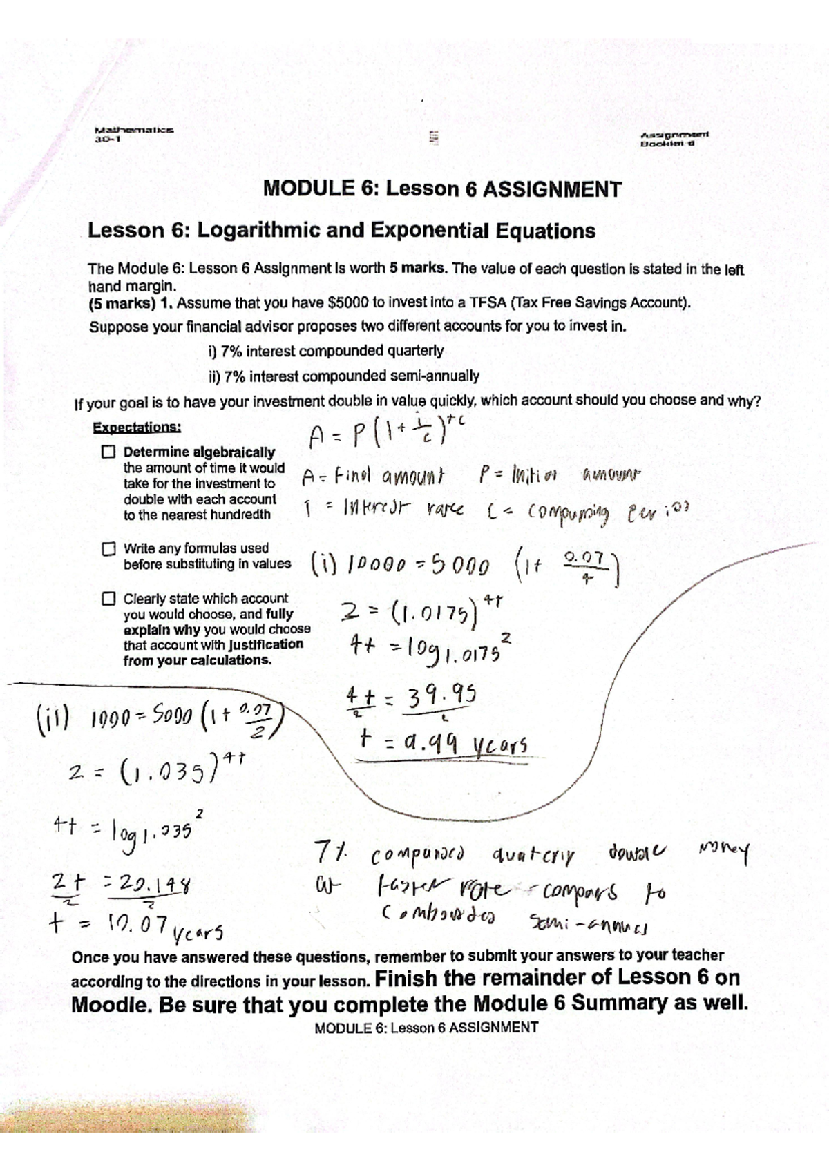Mod 6 lesson 6 - mod 6 - Assignment Bookler a MODULE 6: Lesson 6 ASSIGNMENT Lesson 6 ...