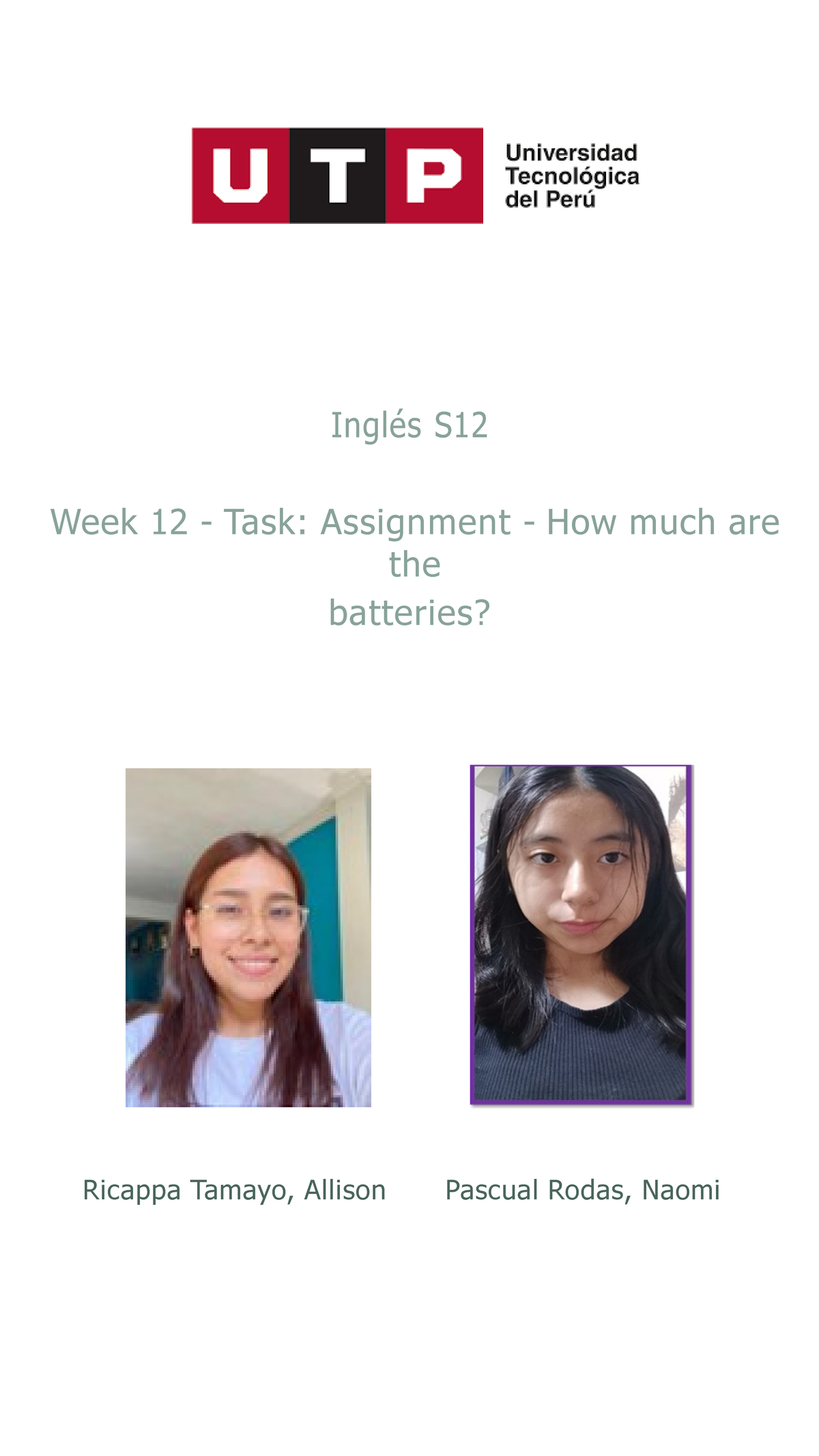 WEEK 12 - tarea sobre conversación de ventas - Inglés S Week 12 - Task: Assignment - How much ...