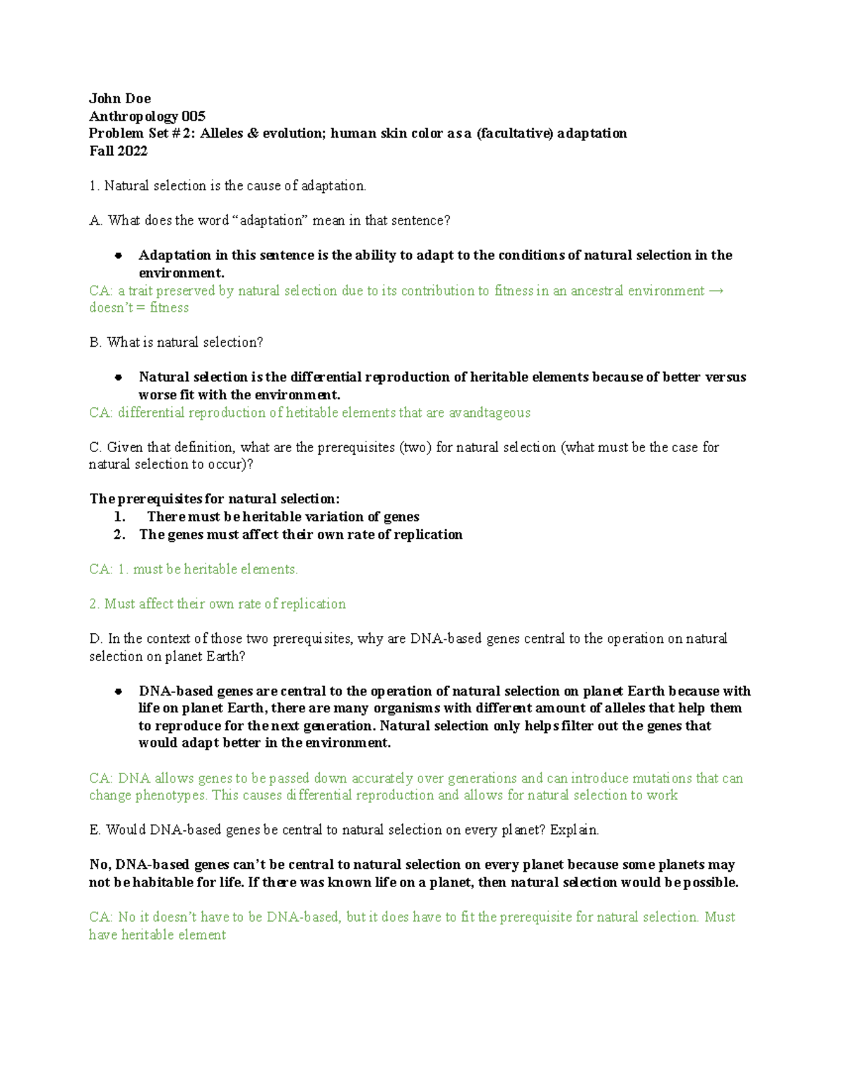 MPS2 - Fall 2022 - 2nd problem set homework for the course ANTH 5 ...
