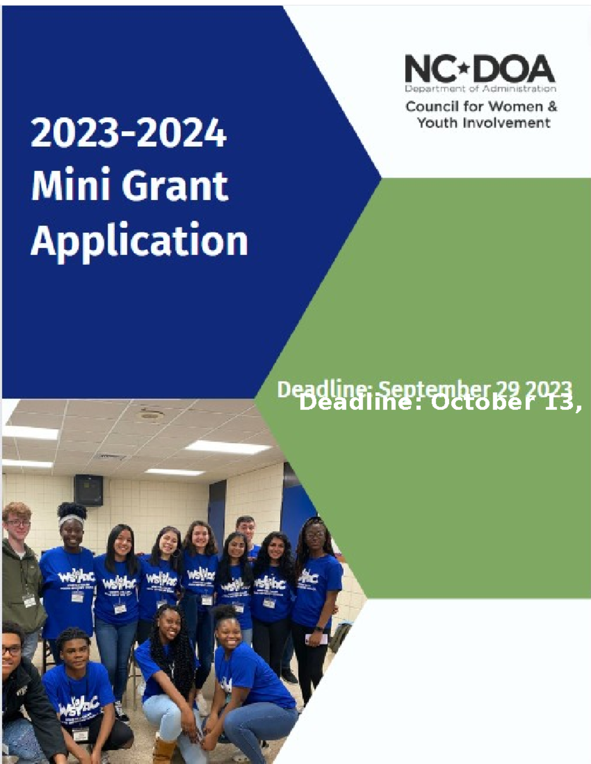 2023-2024 Mini-Grant Application extended - Deadline: October 13, 2023 ...