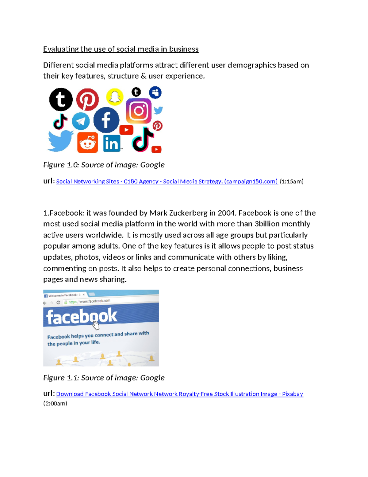 Evaluating the use of social media in business - Figure 1: Source of ...