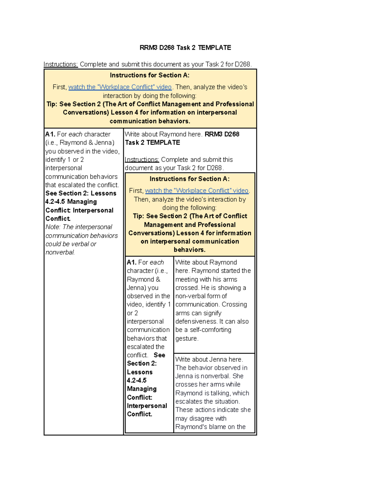 RRM3 D268 Task 2 - Task 2 - RRM3 D268 Task 2 TEMPLATE Instructions ...