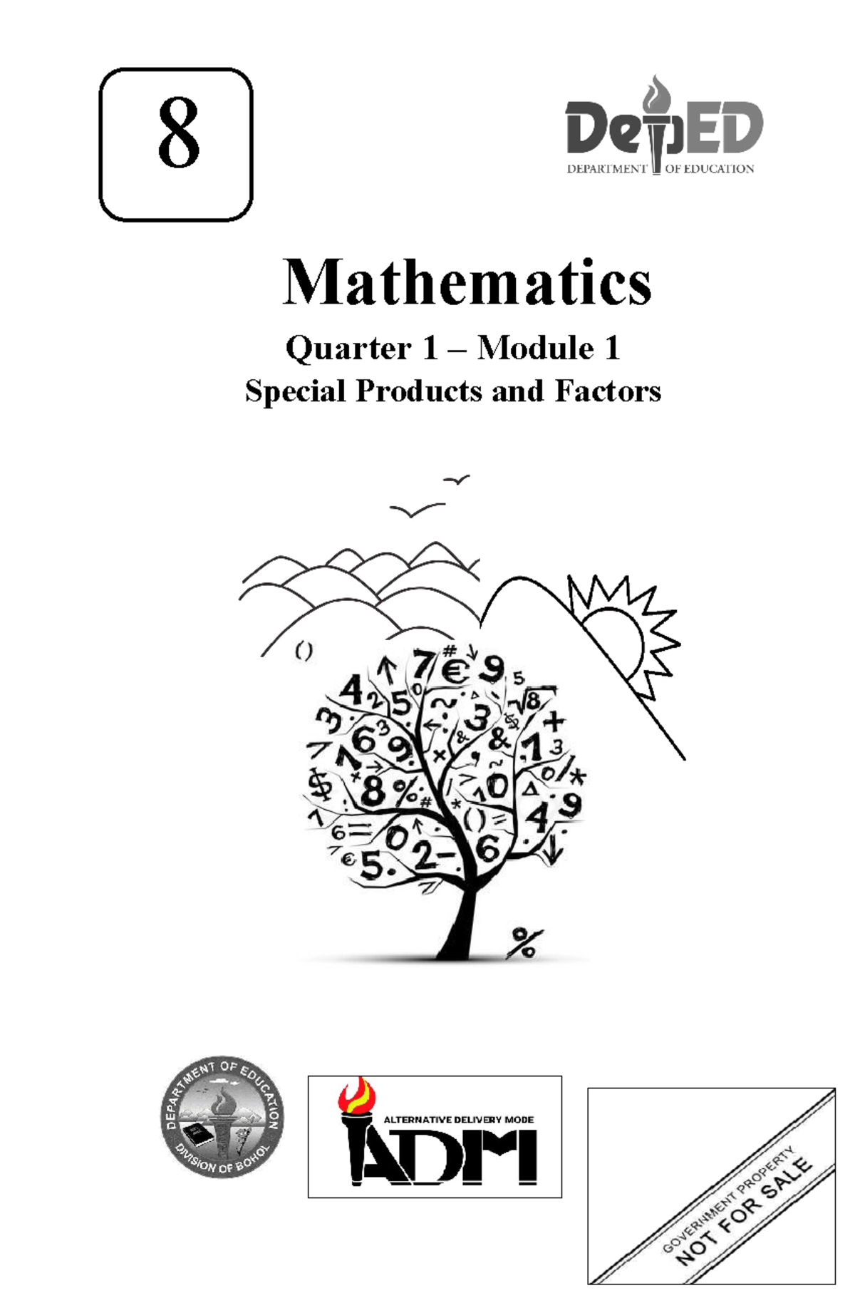 Q1 - Module 1 - Quarter 1 Math - 8 Mathematics Quarter 1 – Module 1 ...