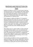 Reading & Reflection On Text - BED 2351 - BBDU - Studocu