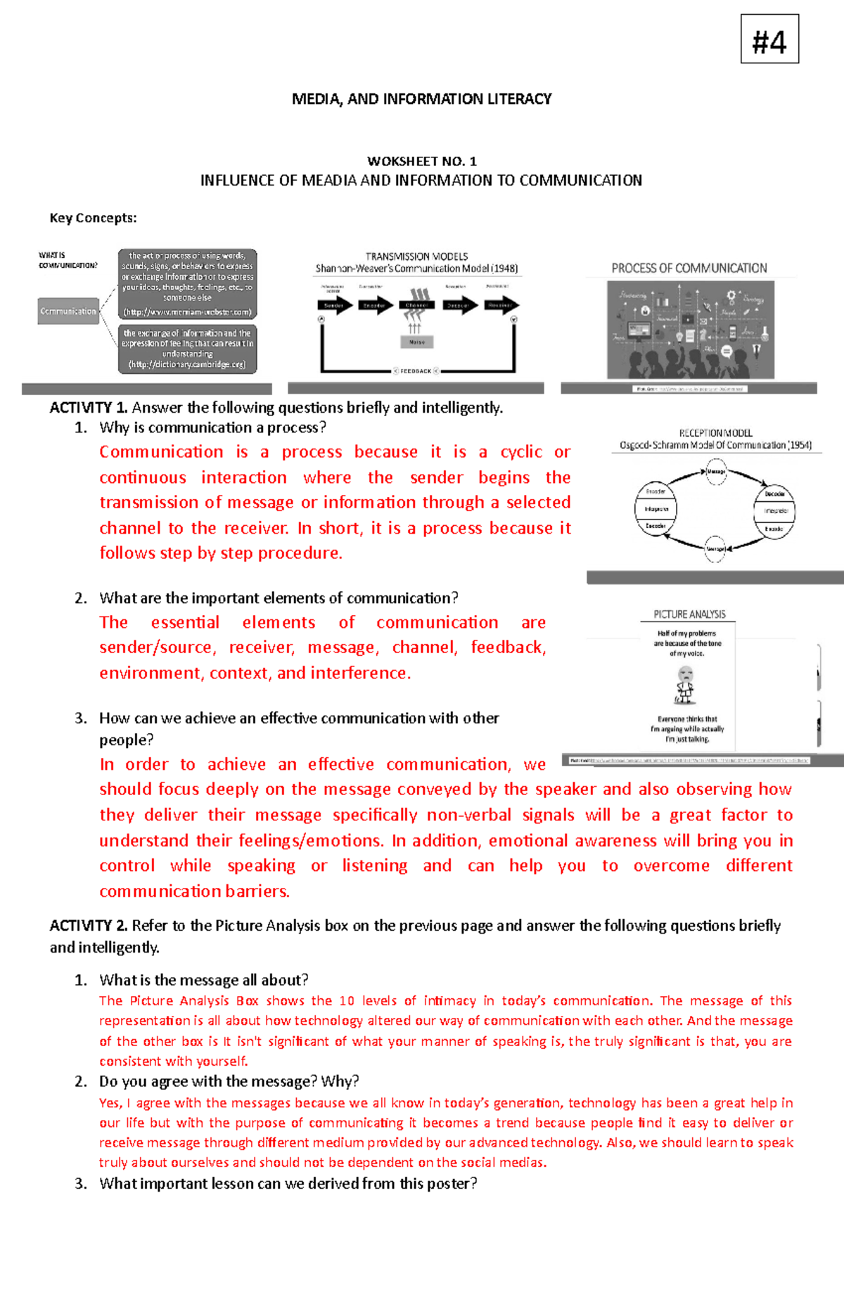 MIL Worksheet #1 - Module guide for study Support Students Learning ...