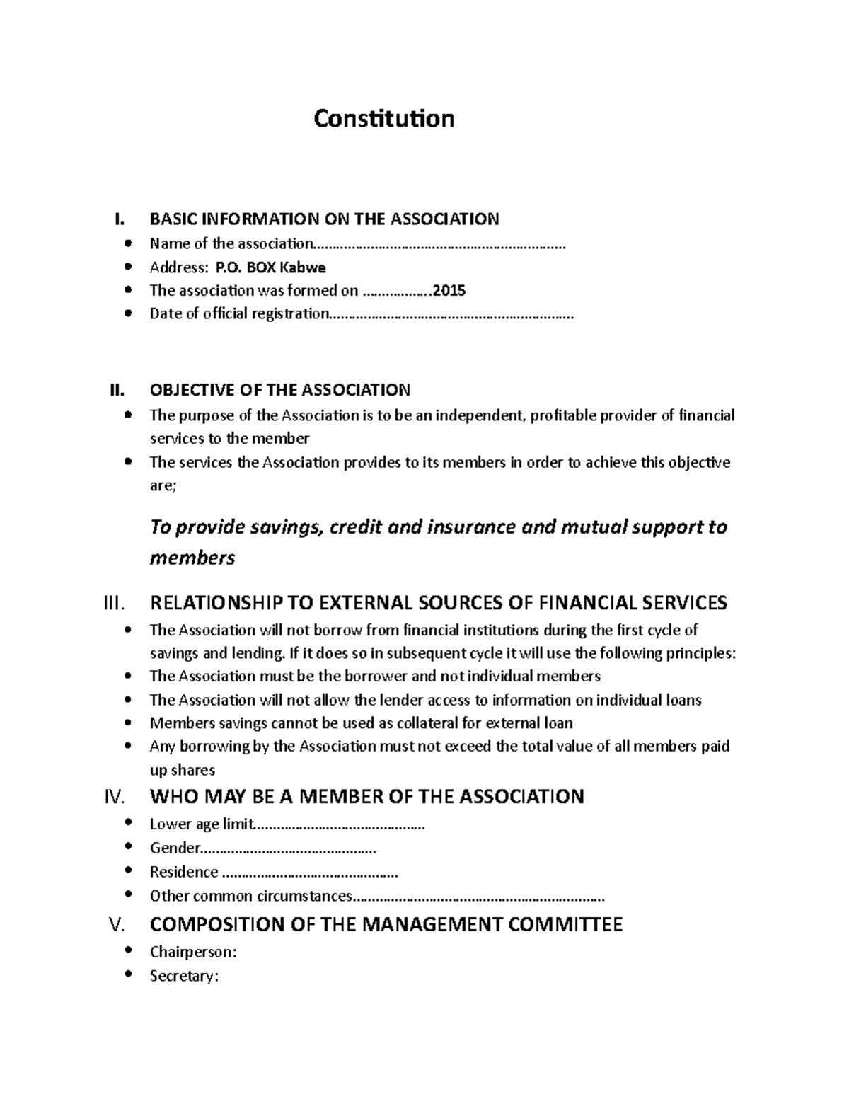 Constitution notes - Constitution I. BASIC INFORMATION ON THE ...