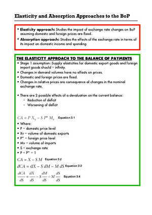 Answers Class exercises week 3 the balance of payments - Class ...