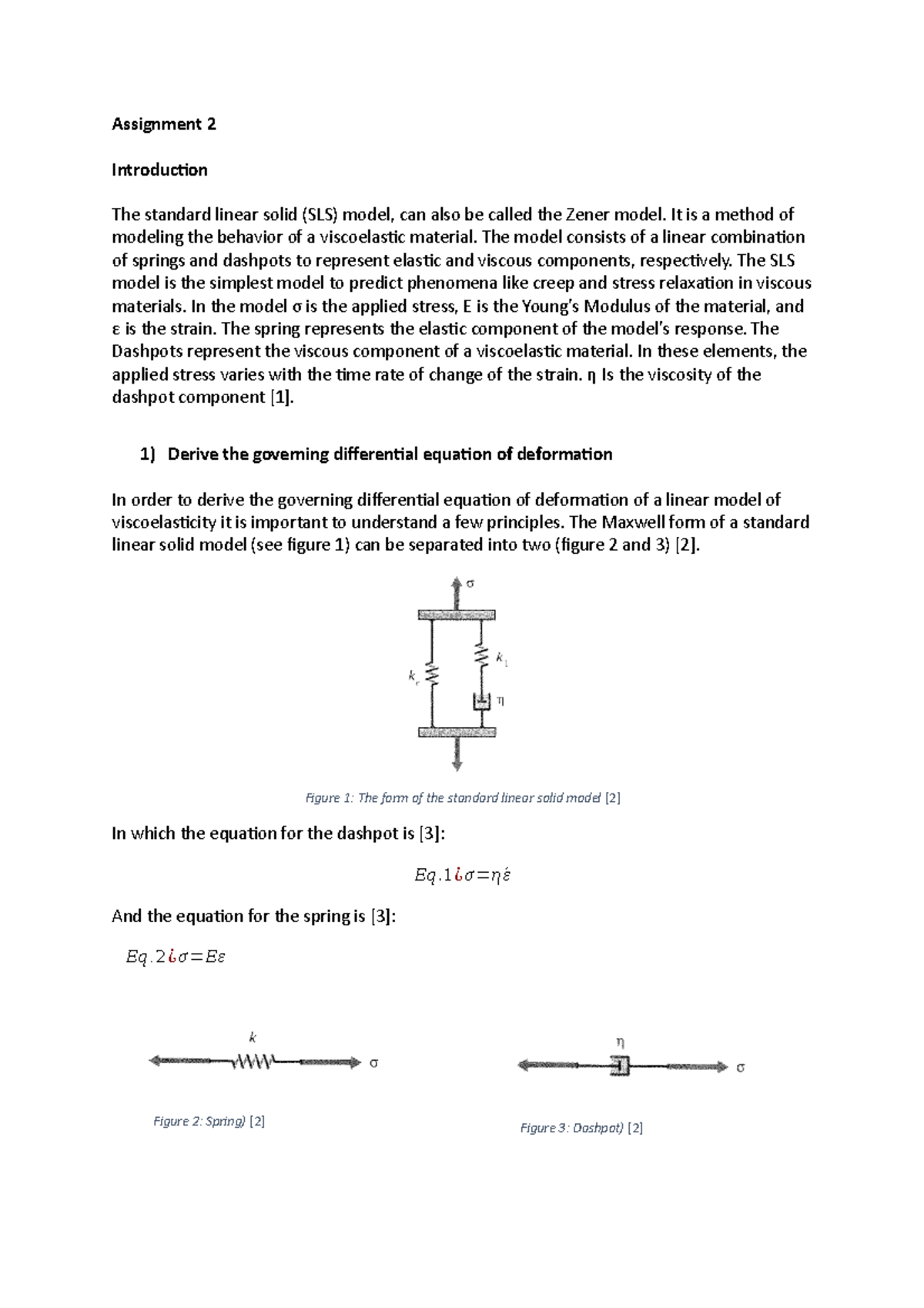 Assignment 2 computational - Assignment 2 Introduction The standard ...