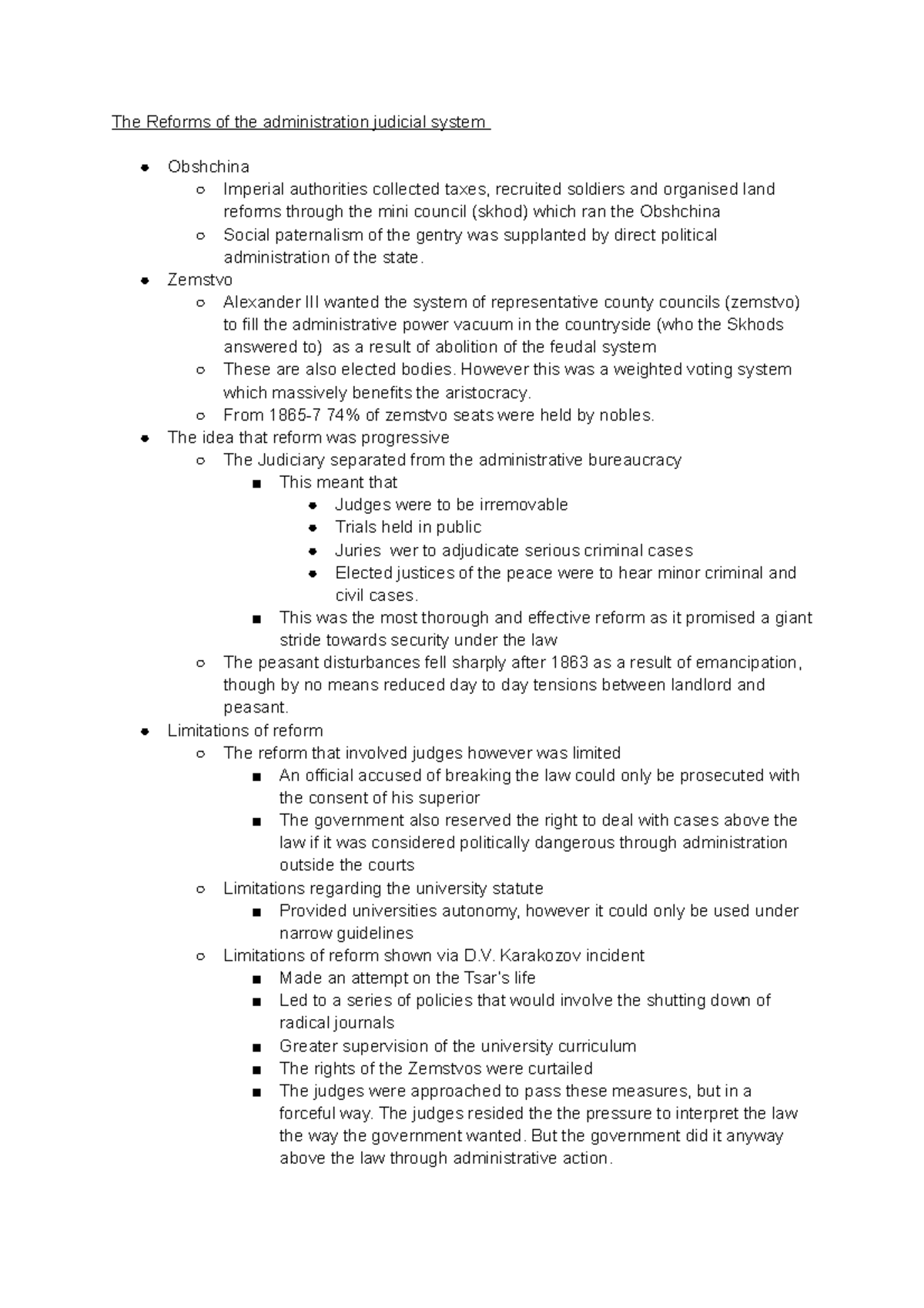 Alexander II reform - The Reforms of the administration judicial system ...