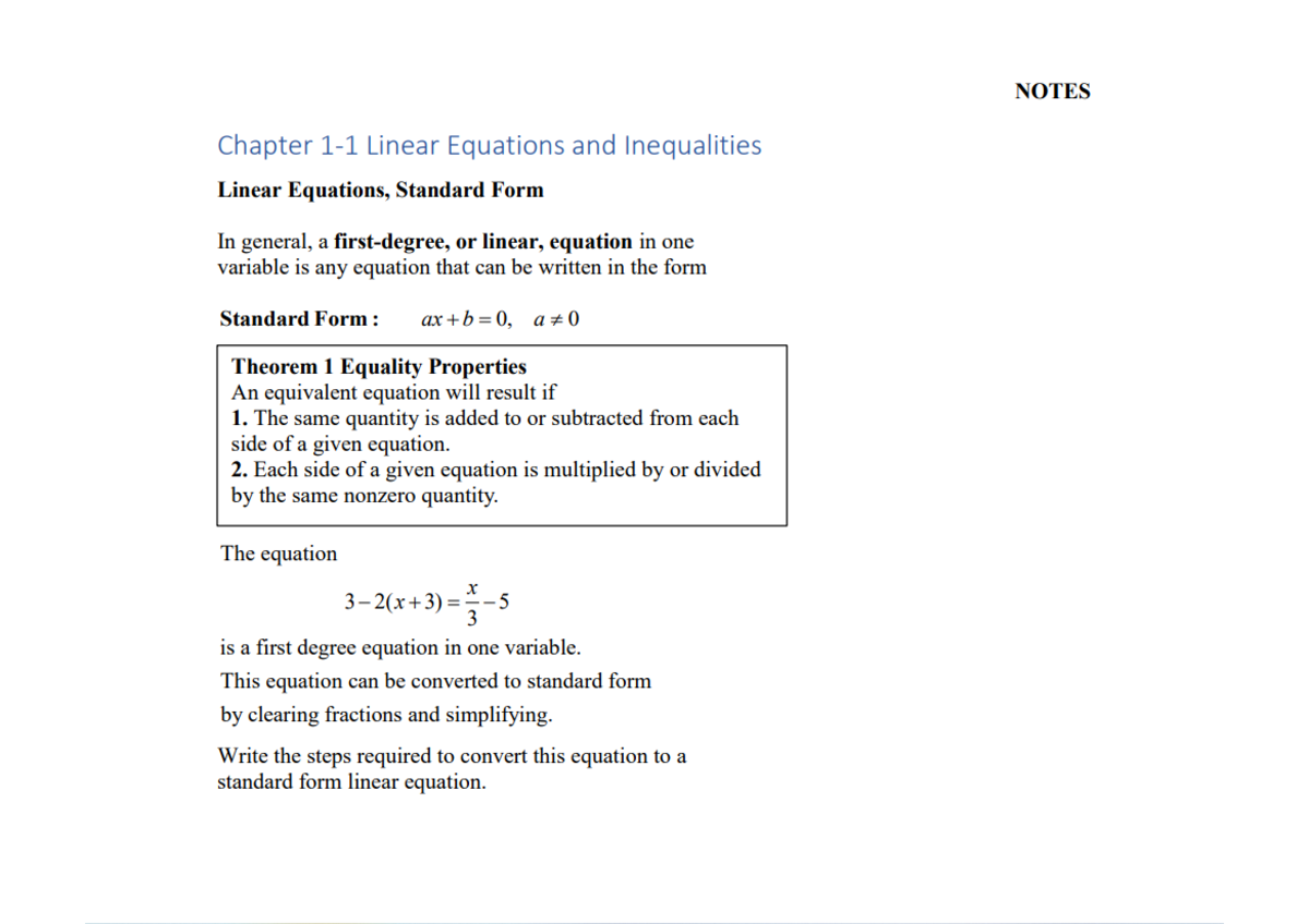 Ch 1-1 math Notes - MATH 135 - Studocu