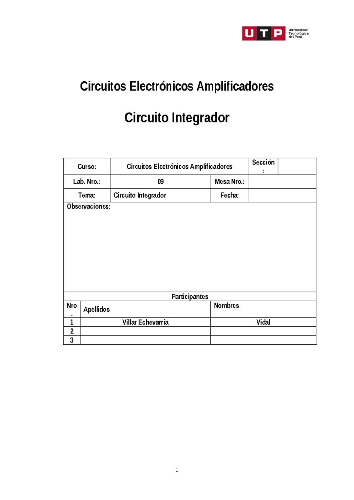 Circuito Integrador - Circuitos Electrónicos Amplificadores Circuito ...