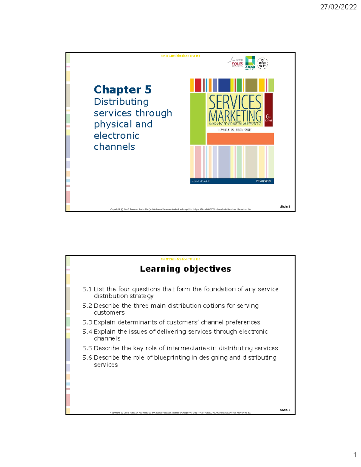 Lecture 4 - Copyright © 2015 Pearson Australia (a division of Pearson ...