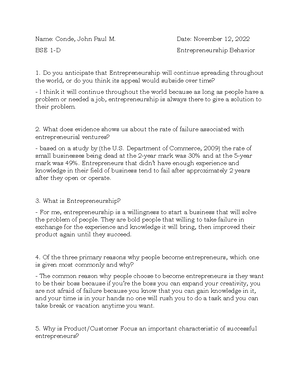 Entrepreneurial Behavior - Warning: TT: undefined function: 32 Warning: TT: undefined function ...