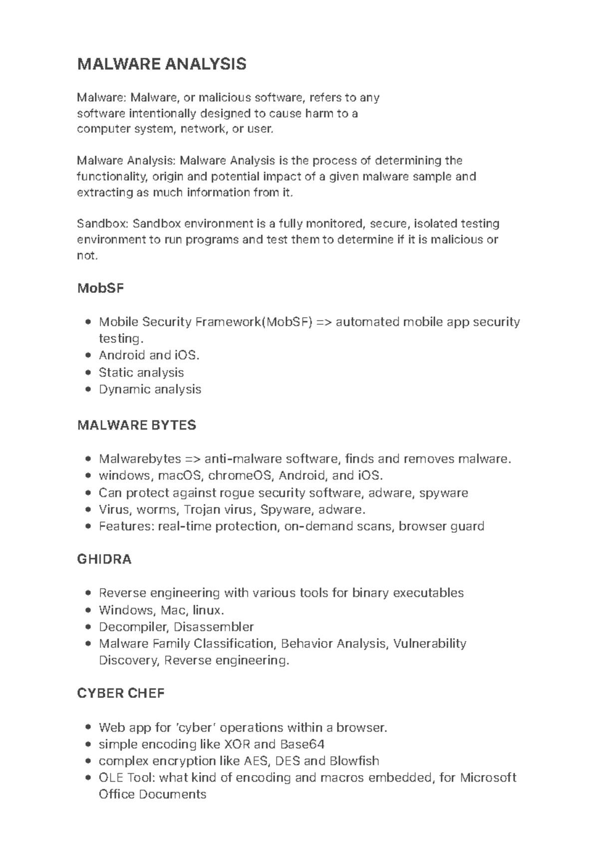 Malware analysis - MALWARE ANALYSIS Malware: Malware, or malicious ...