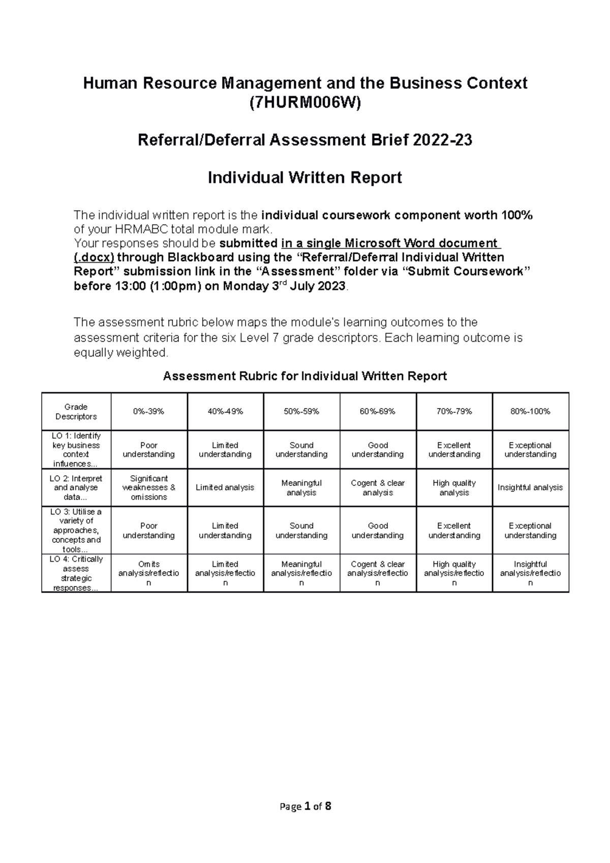 Hrmabc Referral-Deferral Assessment Brief 2022-23 - Human Resource ...