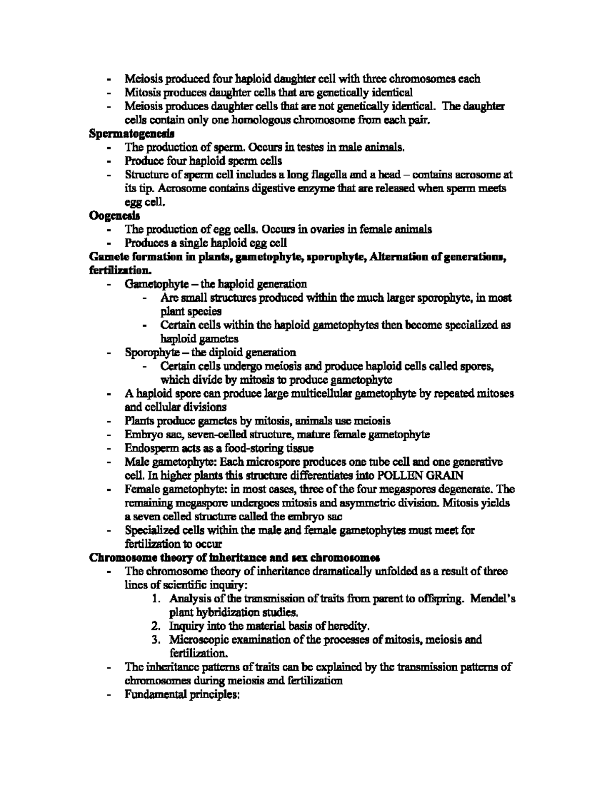 Genetics Review Sheet 1 Pg9 Ansc 305 Studocu