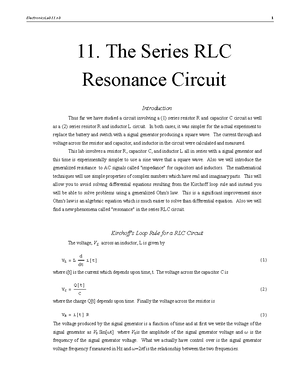 Lab 1 RC Circuits - reasoning assignment - EE 233 Circuit Theory Lab 1: RC Circuits 1 ...
