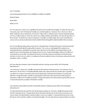 QHT1 Task 1 - Tangible Products Company MEMO TO: All employees From ...