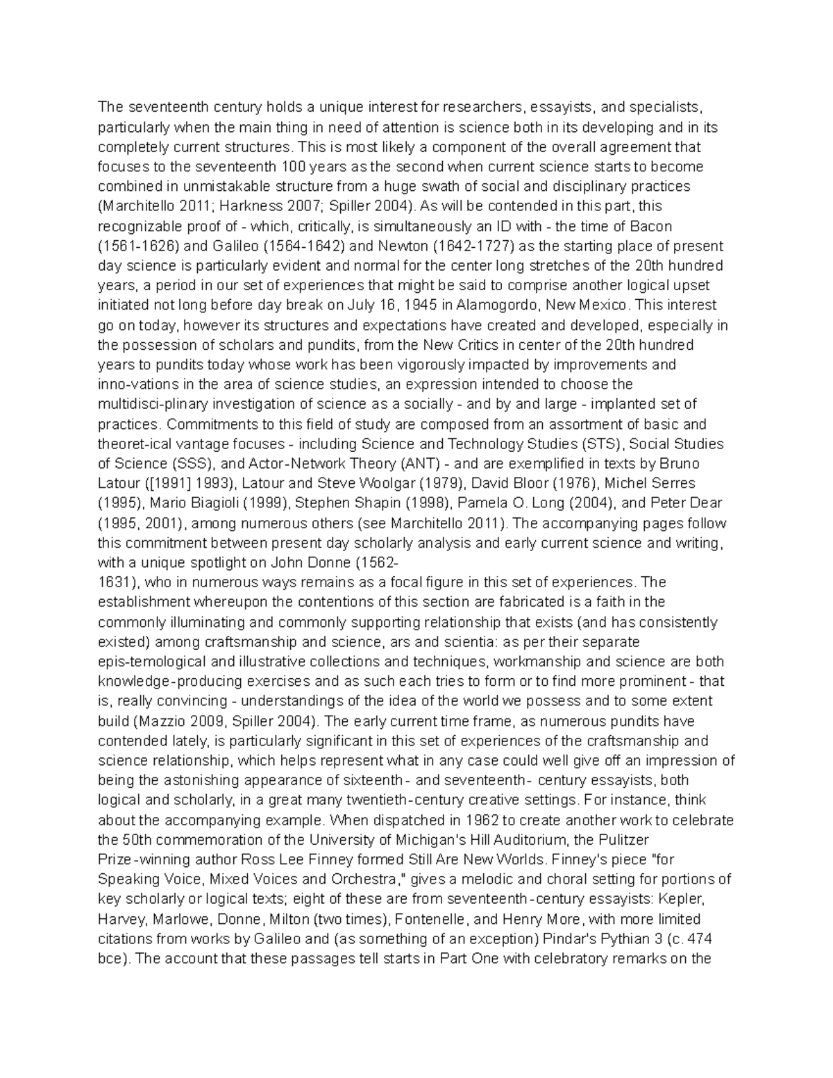 English Renaissance Chpt 22 notes - The seventeenth century holds a ...