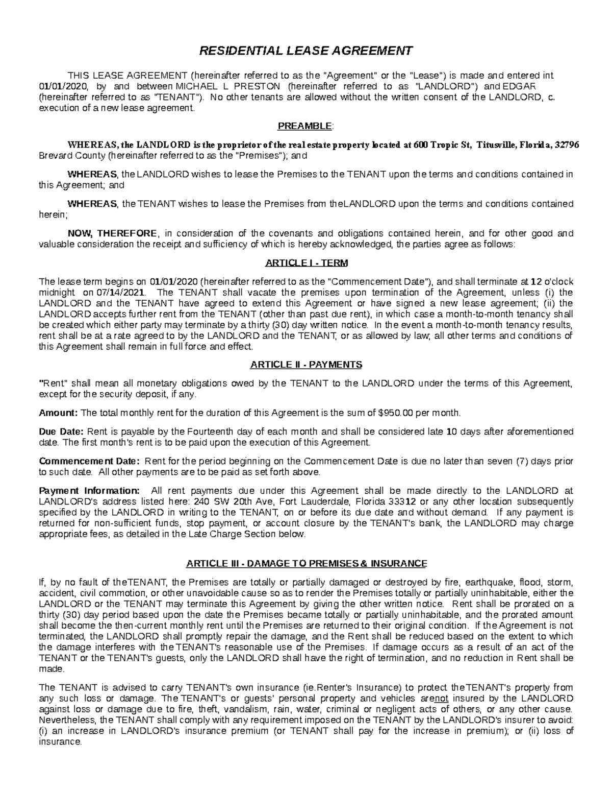 Lease Of Agreement Between Landlord And Tennant Lease Of Agreement lease-of-agreement-between-landlord-and-tennant-lease-of-agreement