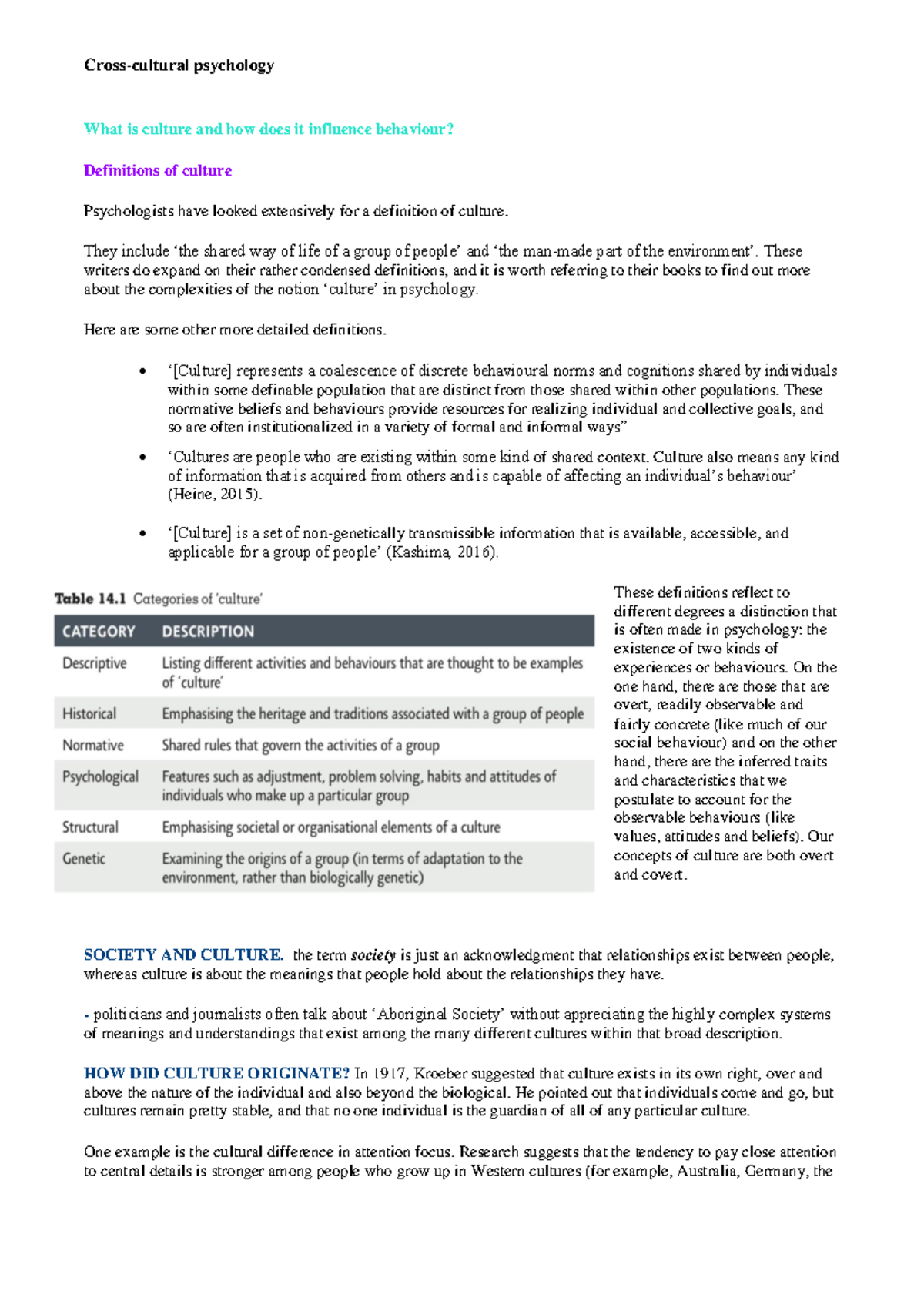 Cross-cultural psychology - What is culture and how does it influence ...